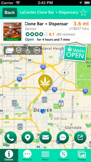 Markers in Weedmaps