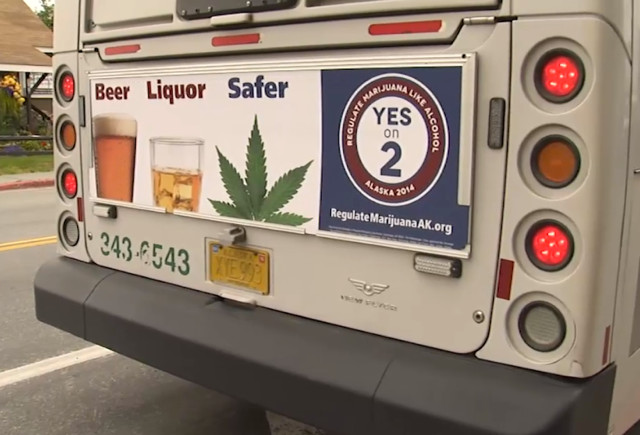 Campaign to Regulate Marijuana in Alaska Unveils New Bus Ads - Weedist